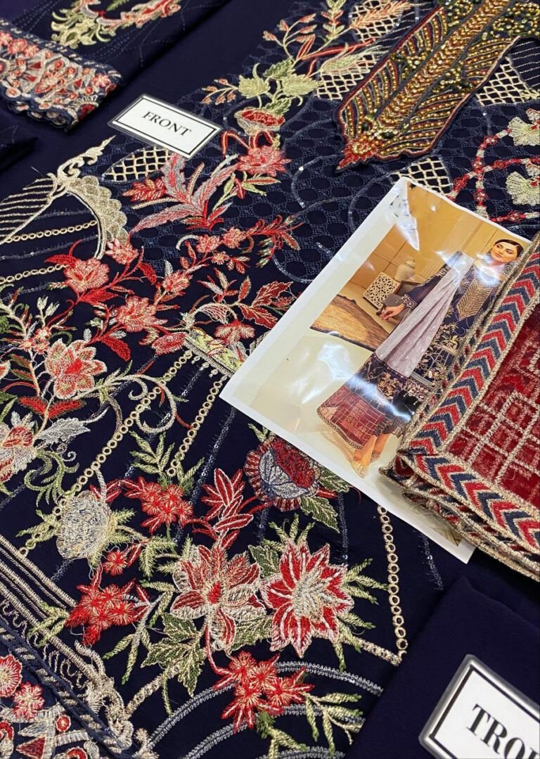 Ramsha Chiffon Dress Design 147 - By FashionRight